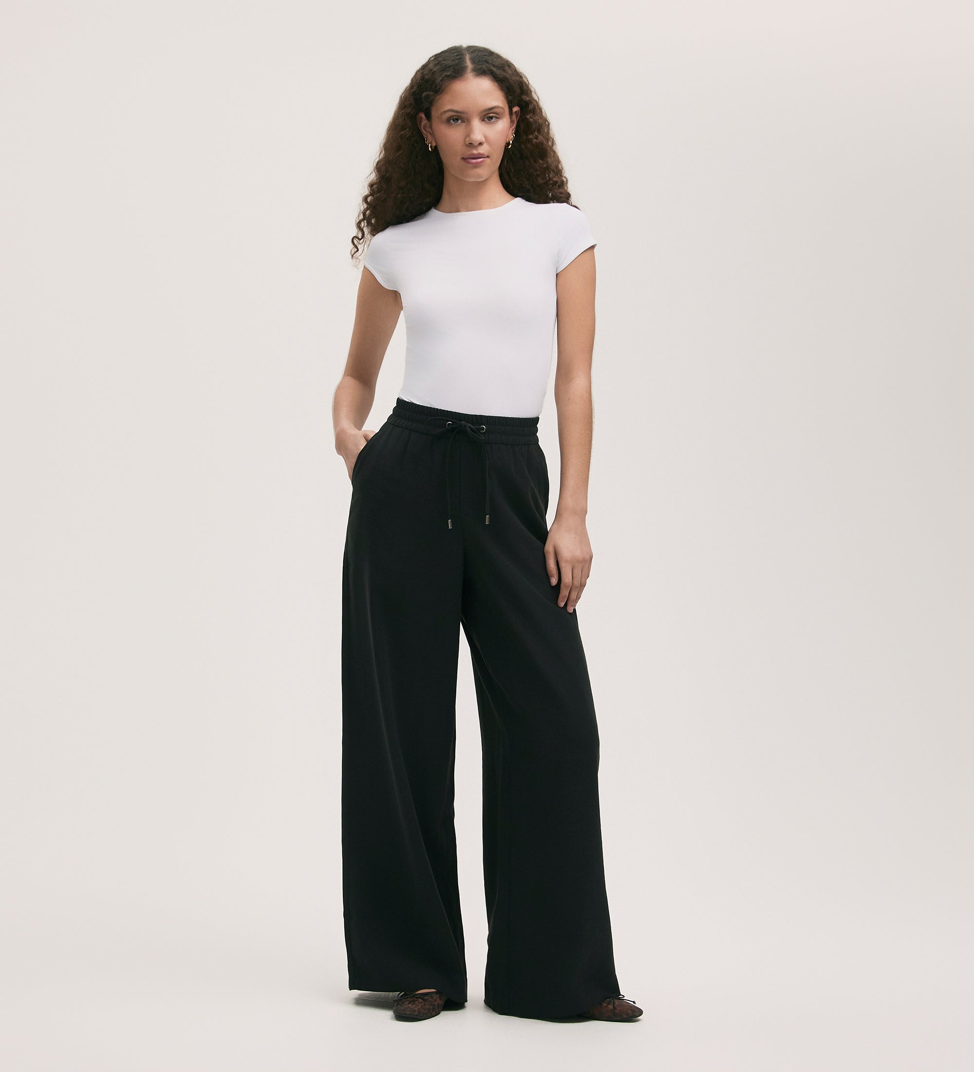 Dixie Black Wide Leg Trousers – Finery London
