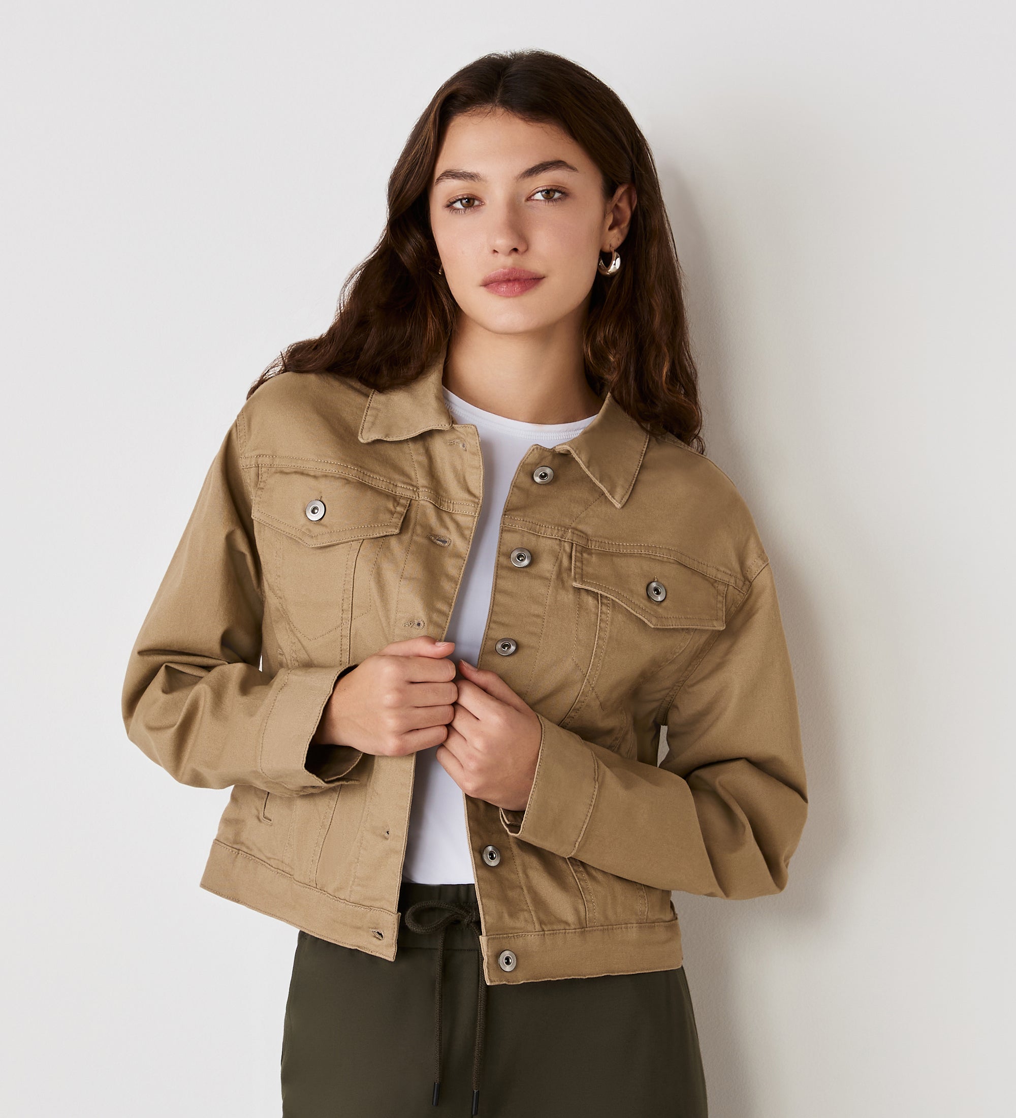 Isobel Mocha Denim Jacket – Finery London