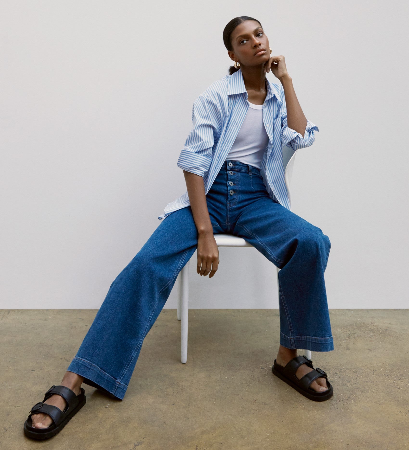 Tally Wide Leg Jeans – Finery London