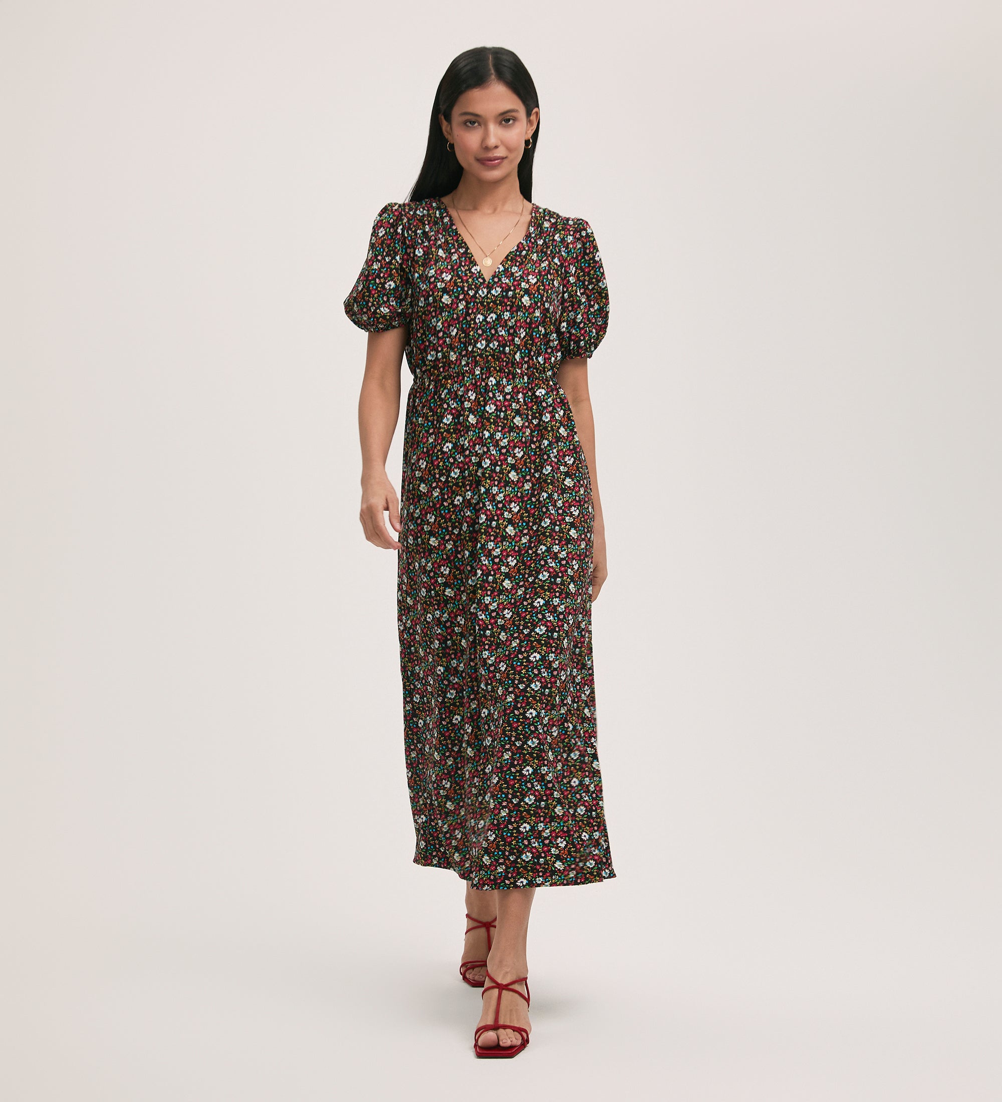 Black Midi Dresses | Long-Sleeve, Jersey & Floral – Finery London