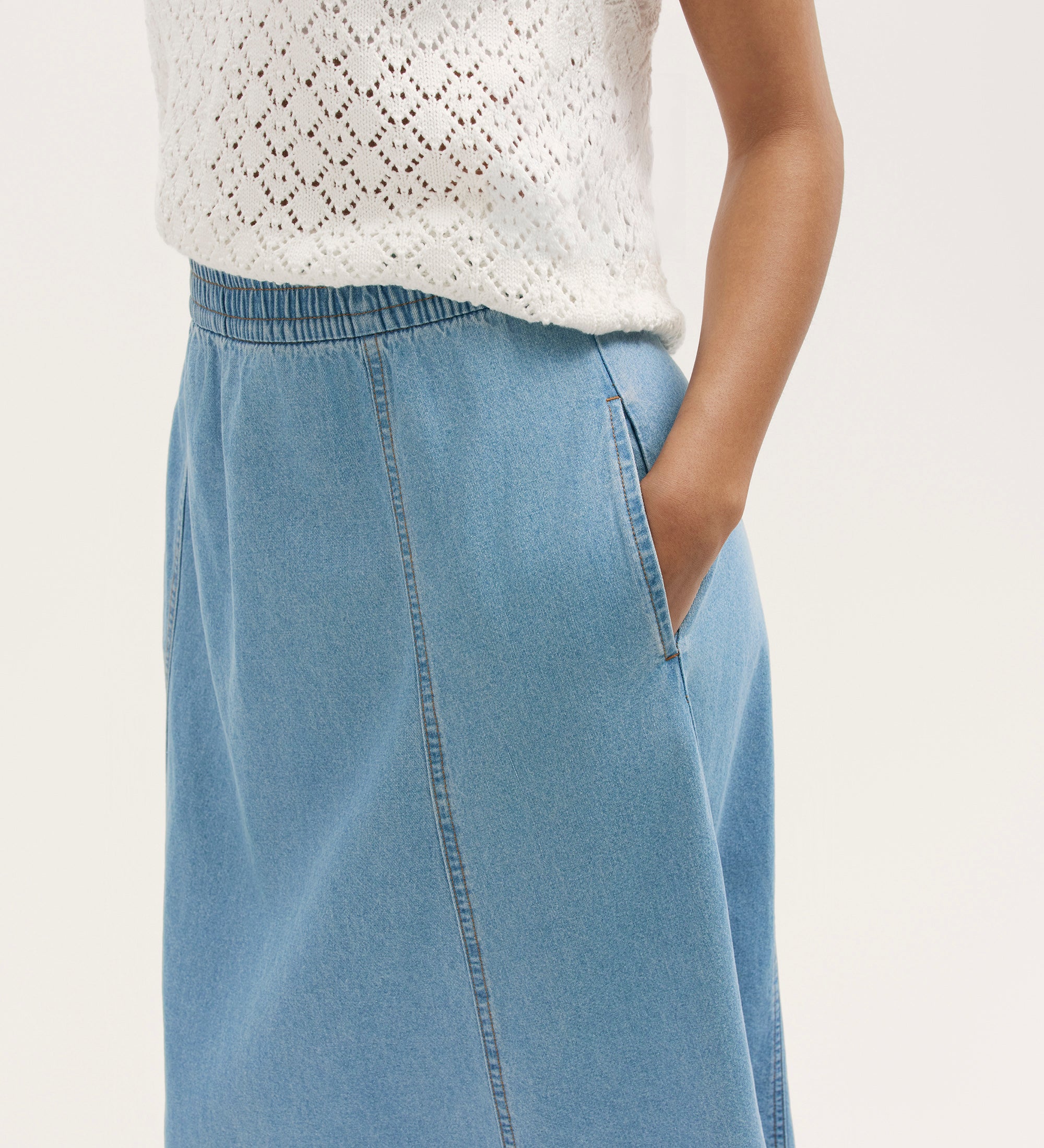 Winona Light Blue Denim Skirt – Finery London