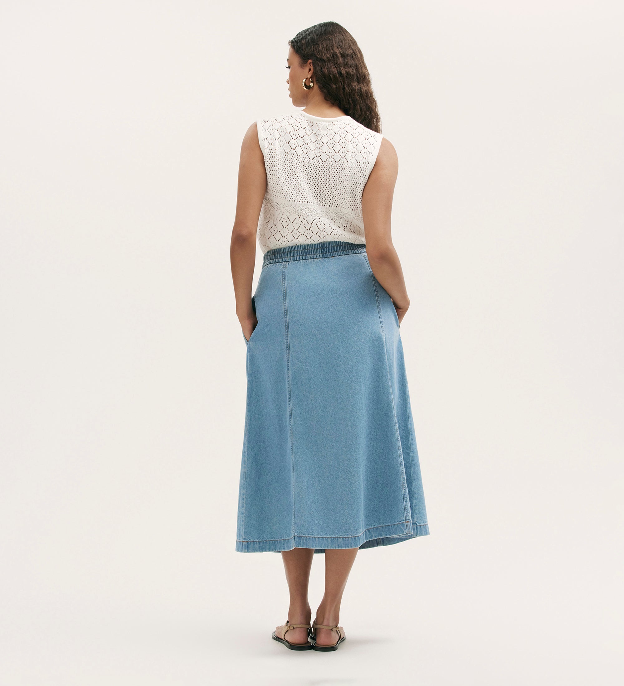 Winona Light Blue Denim Skirt – Finery London